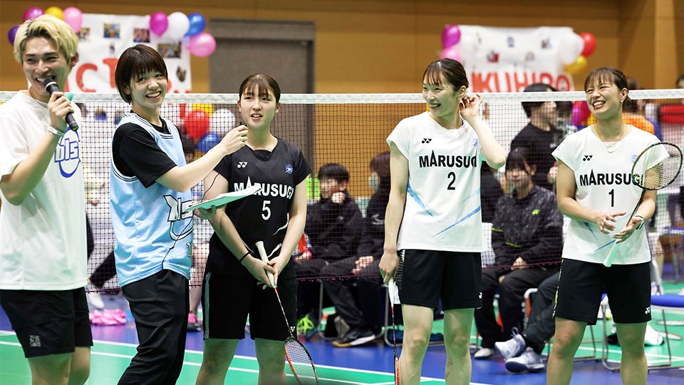 岐阜Bluvicがファンと交流 バドミントン女子「フクヒロ」らトークやクイズ | 岐阜新聞デジタル